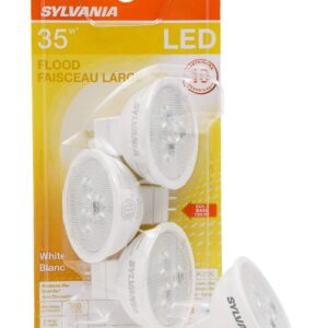 SYLVANIA MR16 LED Flood and Spot Light Bulb, 5W, 35W Equivalent, Non-Dimmable, 350 Lumens, 3000K, White - 3 Pack (79129)