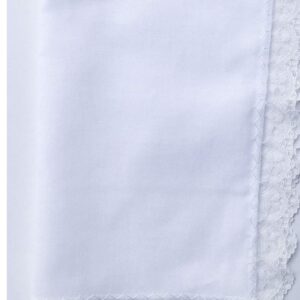 Lace Cotton White Handkerchiefs Perfect Wedding Bulk