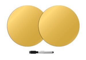 wall pops wallpops wpe2126 gold foil dry erase dot decals, metallic