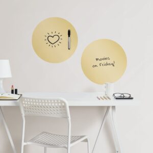 Wall Pops WallPops WPE2126 Gold Foil Dry Erase Dot Decals, Metallic