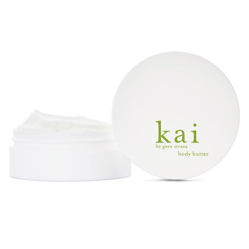 kai Body Butter, 6.4 oz., shea butter, apricot oil, cucumber, scented with the delicously, fresh + clean signature gardenia fragrance, vegan, cruelty free, made in the usa