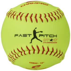 champro 12" recreational fast pitch softball - durahide cover