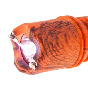 Cheetah Stuns 10 Million Volt Wooden Orange Camo Finish Rechargeable Flashlight Stun Gun Combo with Carrying Holster Case