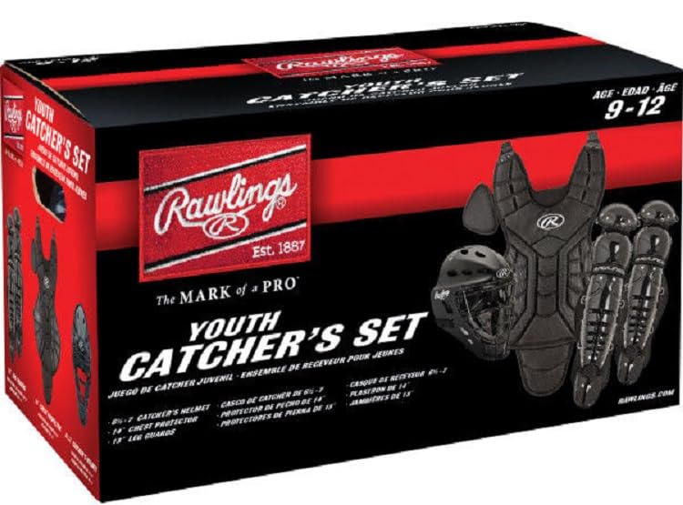 Rawlings | PLAYERS Catchers Set | Youth - Ages 12 & Under | Black