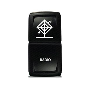 ch4x4 marine rocker switch v2 radio symbol 3- green led