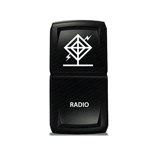 CH4X4 Marine Rocker Switch V2 Radio Symbol 3- Green Led