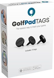 golf pad tags® - automatic shot tracking system for android/iphone.