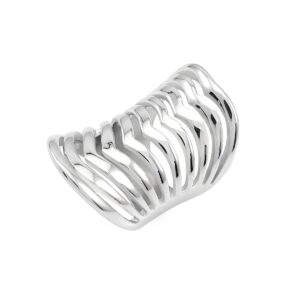 couya polished stainless steel split style ring multilayer stacked knuckle finger rings band (7)