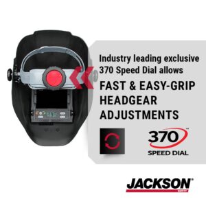 Jackson Safety HLX 100 Welding Hood - Ultra Lightweight Auto Darkening Welding Helmet with Insight Digital Variable ADF - ANSI Z87.1