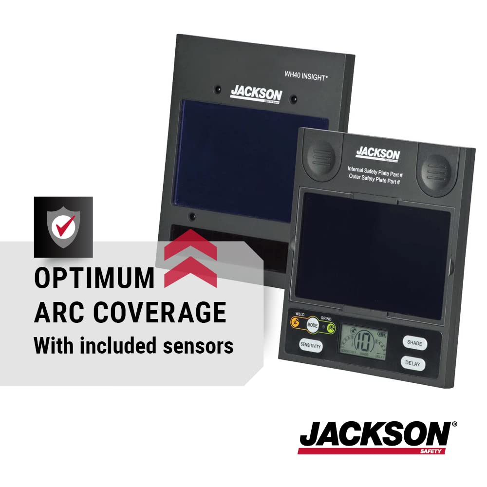 Jackson Safety Replacement Digital Variable ADF Cartridge - Auto Darkening Filter for Insight Welding Helmets - Shade 9-13 - ANSI Z87.1