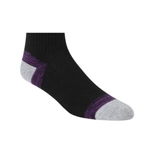 Skechers womens 6 Pack Quarter Crew Socks, Medium Grey, 11-Sep US