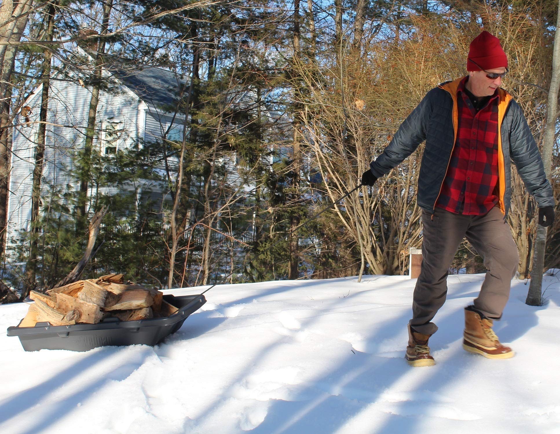 Flexible Flyer Utility Pull Sled. Ice Fishing, Deer Hunting, Firewood, Work Cargo