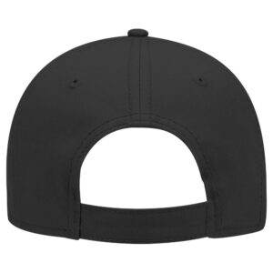 OTTO 6 Panel Low Profile Superior Cotton Twill Cap - Black