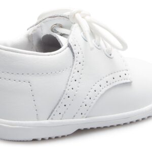 OLIVIA KOO Baby Boys Infant to Toddler Oxford Christening Shoes White 1