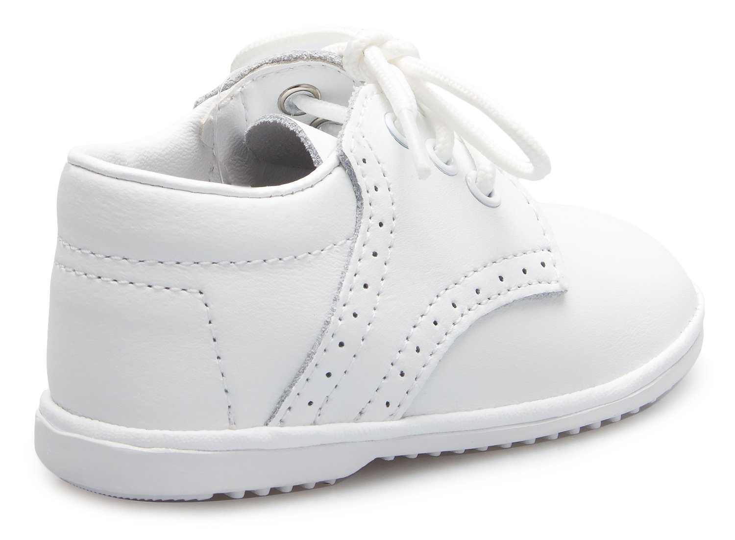 OLIVIA KOO Baby Boys Infant to Toddler Oxford Christening Shoes White 1