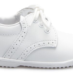 OLIVIA KOO Baby Boys Infant to Toddler Oxford Christening Shoes White 1