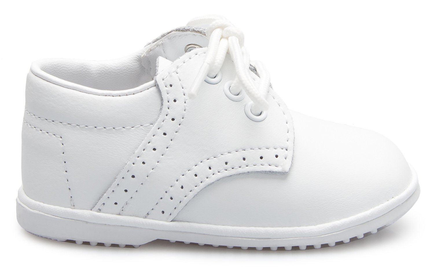 OLIVIA KOO Baby Boys Infant to Toddler Oxford Christening Shoes White 1