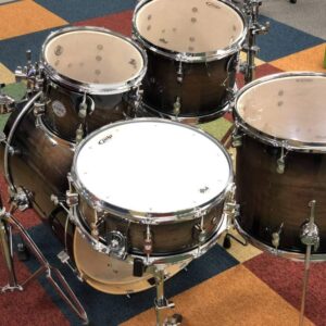 Pacific by DW 5-Piece Concept Maple Exotic Shell Pack (Charcoal Burst over Walnut)