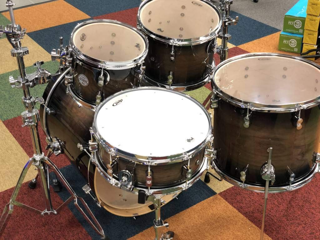 Pacific by DW 5-Piece Concept Maple Exotic Shell Pack (Charcoal Burst over Walnut)