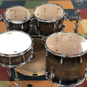 Pacific by DW 5-Piece Concept Maple Exotic Shell Pack (Charcoal Burst over Walnut)