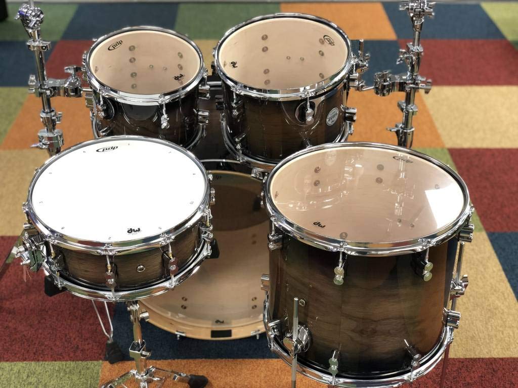 Pacific by DW 5-Piece Concept Maple Exotic Shell Pack (Charcoal Burst over Walnut)