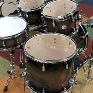 Pacific by DW 5-Piece Concept Maple Exotic Shell Pack (Charcoal Burst over Walnut)