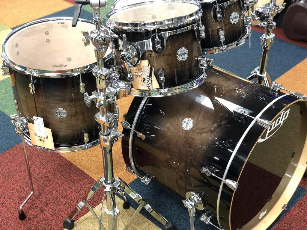 Pacific by DW 5-Piece Concept Maple Exotic Shell Pack (Charcoal Burst over Walnut)