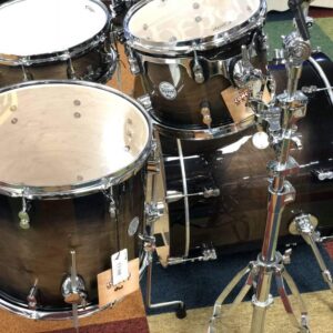 Pacific by DW 5-Piece Concept Maple Exotic Shell Pack (Charcoal Burst over Walnut)