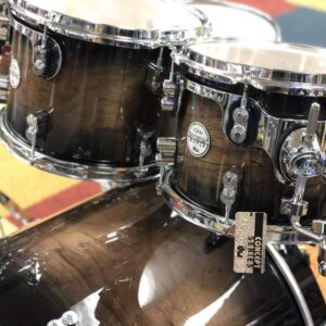 Pacific by DW 5-Piece Concept Maple Exotic Shell Pack (Charcoal Burst over Walnut)