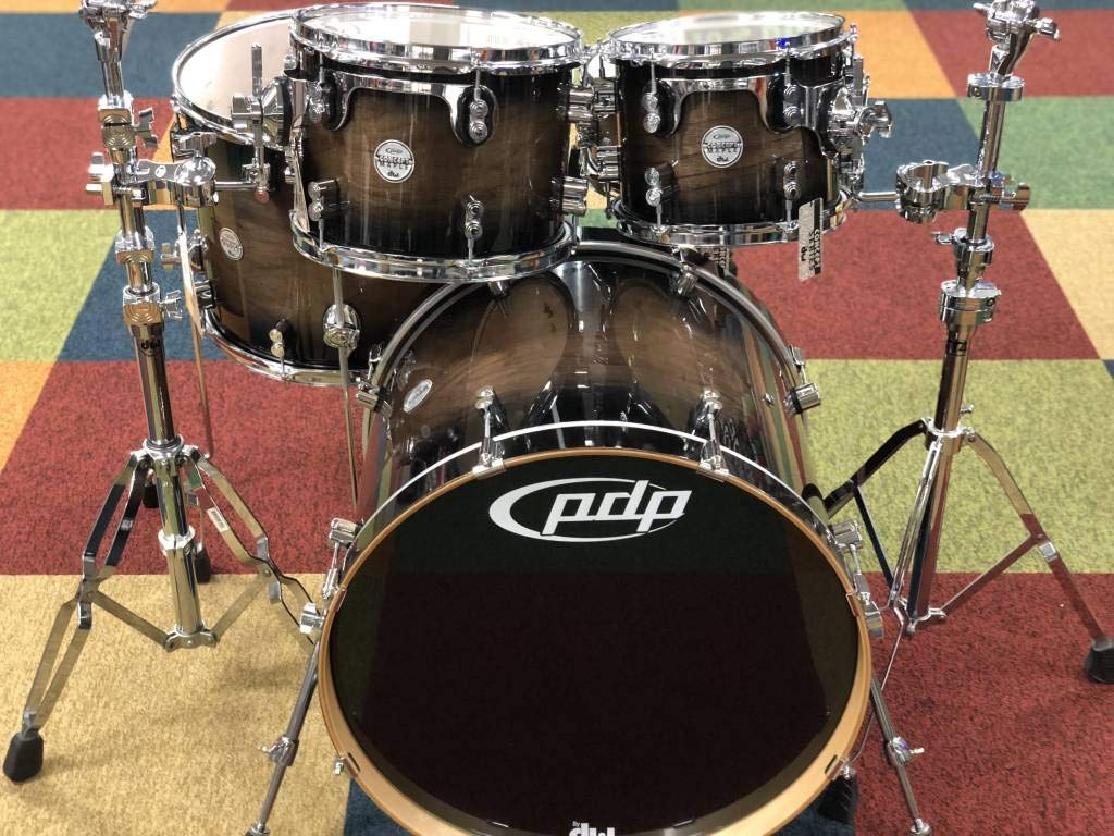 Pacific by DW 5-Piece Concept Maple Exotic Shell Pack (Charcoal Burst over Walnut)