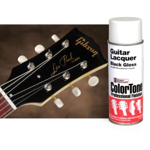 colortone black aerosol guitar lacquer, black gloss (3885)