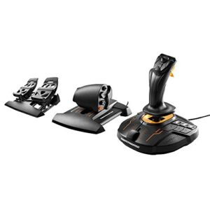 thrustmaster usb t16000m fcs flight pack - joystick, throttle and rudder pedals for pc,windows