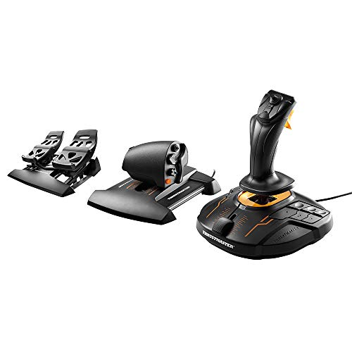 Thrustmaster USB T16000M FCS Flight Pack - Joystick, Throttle and Rudder Pedals for PC,Windows