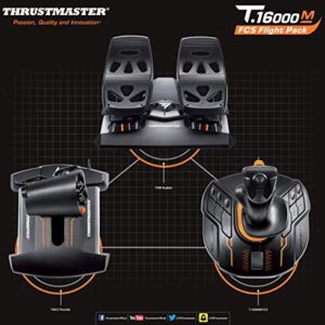 Thrustmaster USB T16000M FCS Flight Pack - Joystick, Throttle and Rudder Pedals for PC,Windows