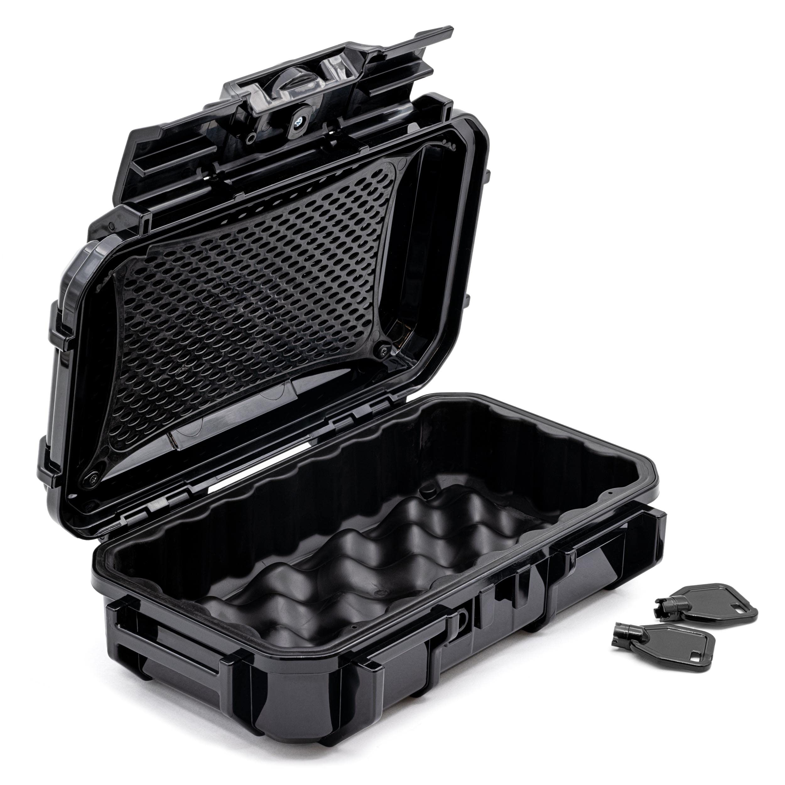 Seahorse 56 Portable Waterproof Dry Box Hard Protective Micro Case - Mil Spec/USA Made / IP67 Waterproof/Lockable/Airtight/Smell Proof - For Hand Tools, Hobby Tools