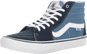 vans sk8-hi pro navy/stv navy men's 10.5, women's 12