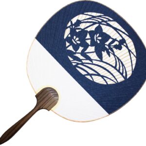 Maruzen Uchiwa Japanese Pattern Window Blue 0