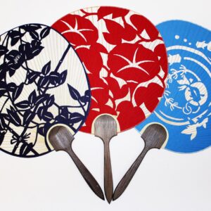 Maruzen Uchiwa Japanese Pattern Window Blue 0