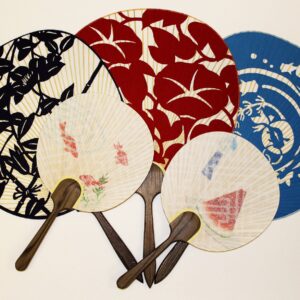 Maruzen Uchiwa Japanese Pattern Window Blue 0