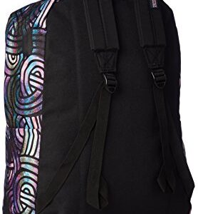 JanSport Superbreak Backpack- Discontinued Colors (Multi Super Swirls)