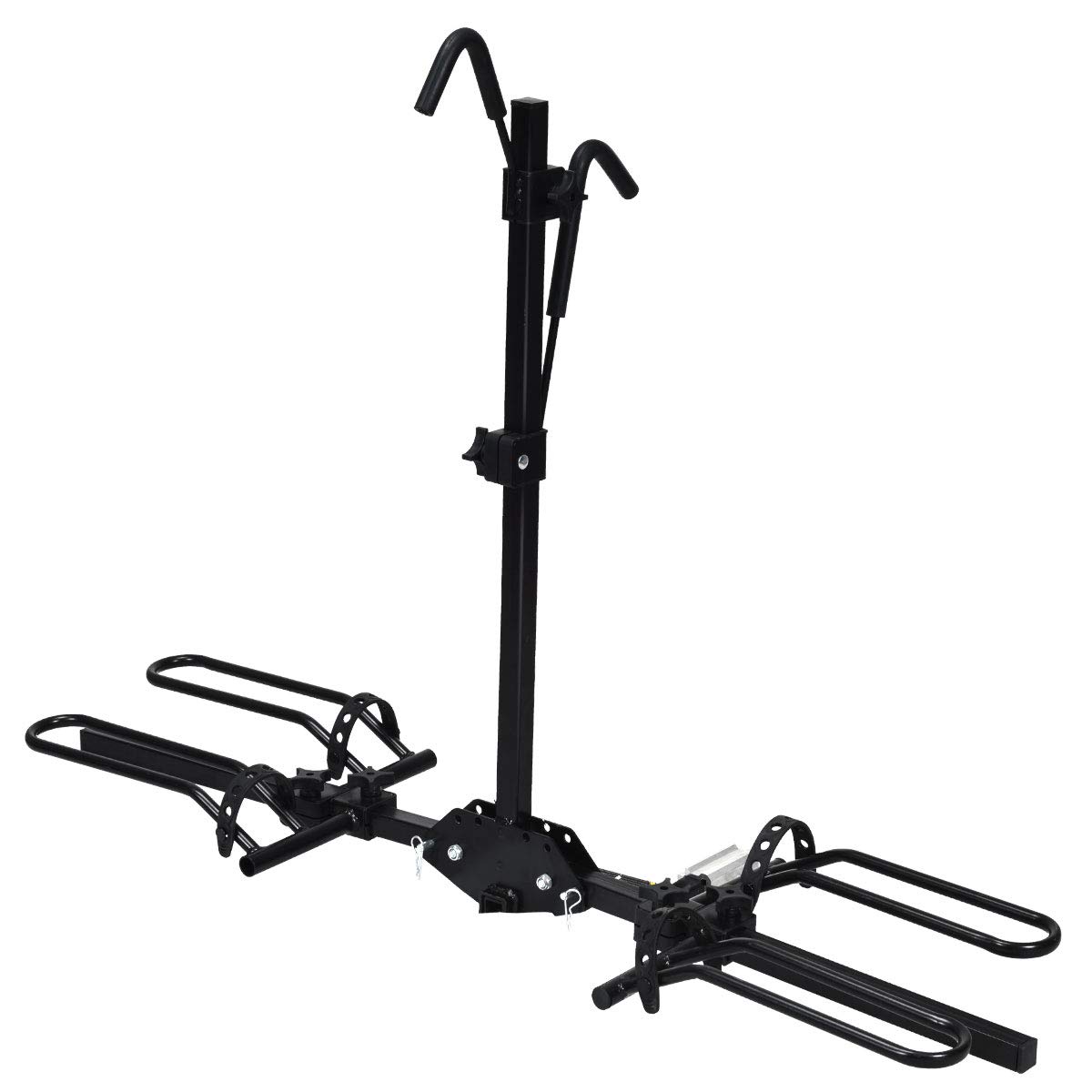 Goplus 2-Bike Hitch Mount Rack Hitch Mounted Bike Carrier Foldable Receiver 2"