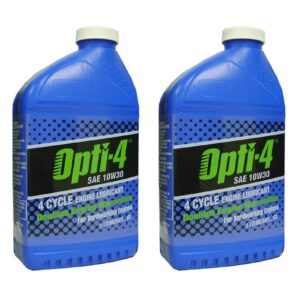 opti-4 43121 sae 10w30 34oz 4-cycle engine lubricant, 2-pack