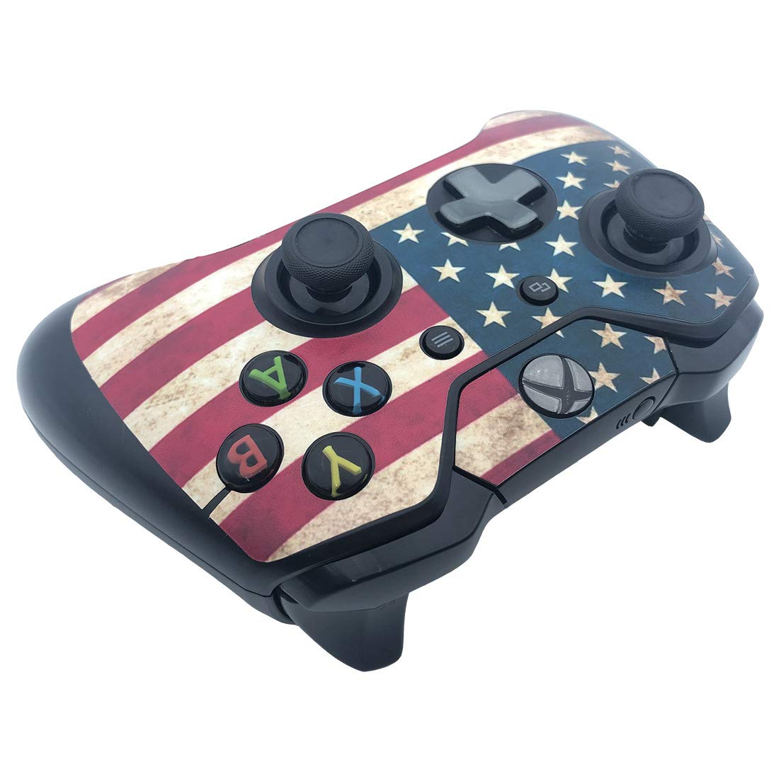 UUShop USA Flag Stars and Stripes Vinyl Skin Decal Cover for Microsoft Xbox One Controller wrap sticker skins