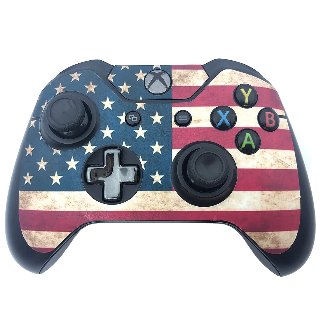 UUShop USA Flag Stars and Stripes Vinyl Skin Decal Cover for Microsoft Xbox One Controller wrap sticker skins