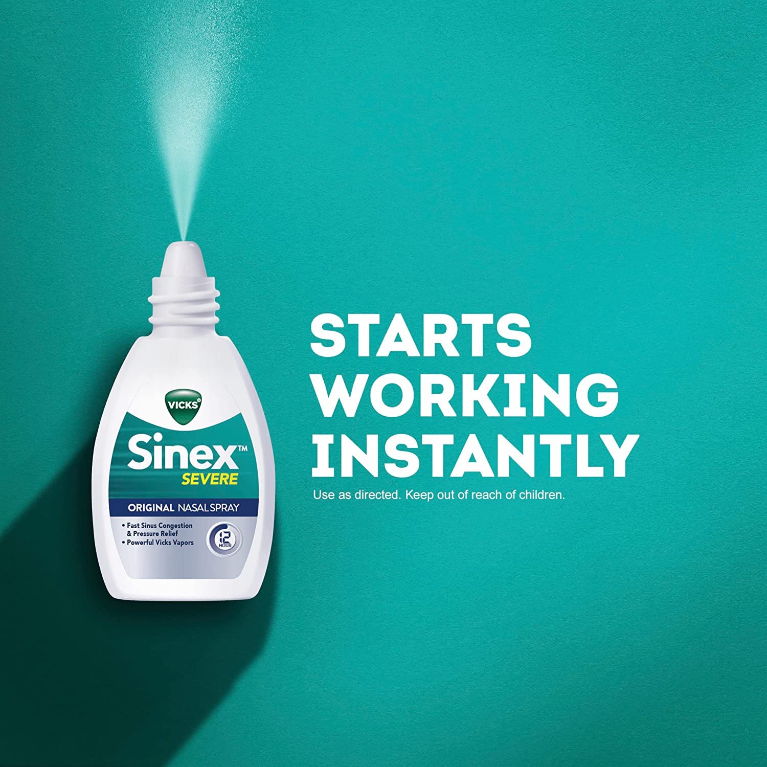 Vicks Sinex Severe Nasal Spray 0.50 oz (Pack of 2)