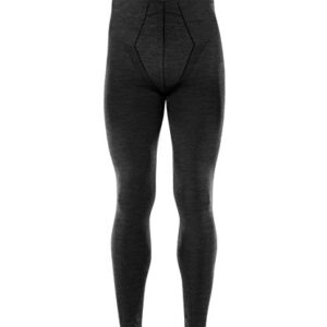 FALKE Men's Wool Tech. Long Tights Base Layer Bottom, Thermal Breathable Quick Dry, Black (Black 3000), S, 1 Pair