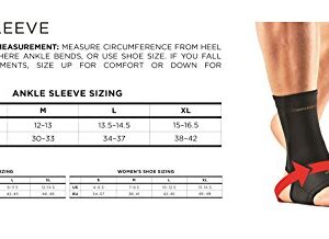 Tommie Copper Men's Performance Ankle Sleeves 2.0, X-Large, Black