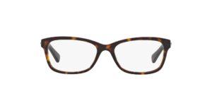 coach hc6089 prescription eyewear frames, dark tortoise/demo lens, 51 mm