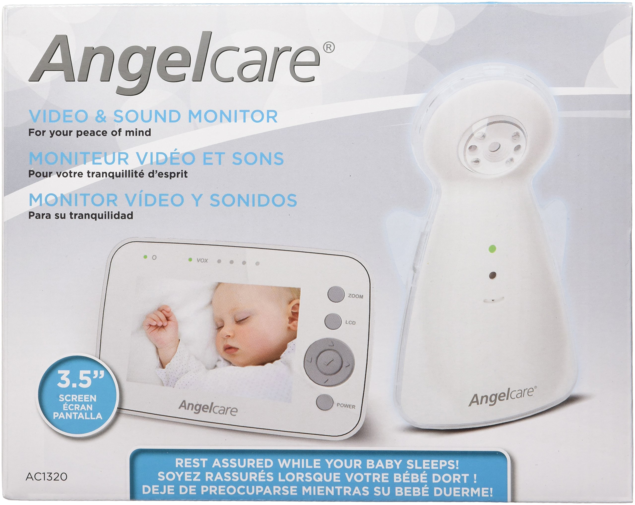 Angelcare AC1320 Video & Sound Monitor, White