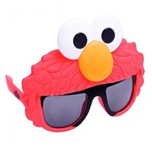 sun-staches sesame street official elmo sunglasses, costume accessory, uv 400, one size fits most, 8"